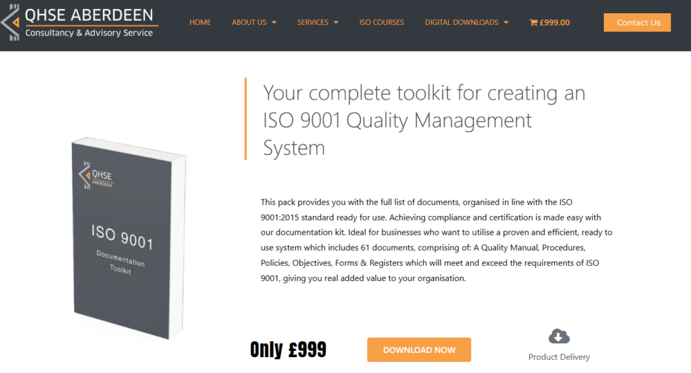 ISO 9001 Certification with Our Toolkit | QHSE Aberdeen